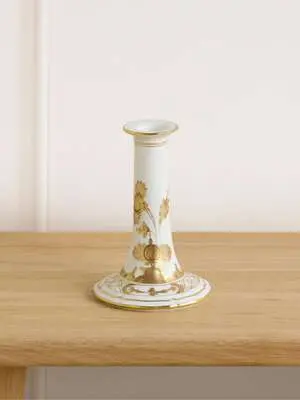 GINORI 1735 Oriente Italiano Porcelain Candle Holder - White