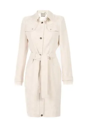 LUNA FASHION HOUSE Jacquard Trench Coat
