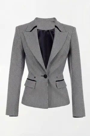 LUNA FASHION HOUSE Multicolor Houndstooth Tailored Blazer, Elena