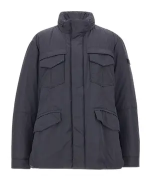 Peuterey Stripes Mfc Hooded Parka Coat