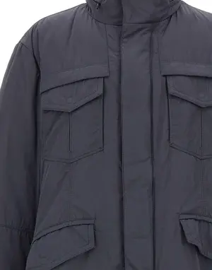 Peuterey Stripes Mfc Hooded Parka Coat