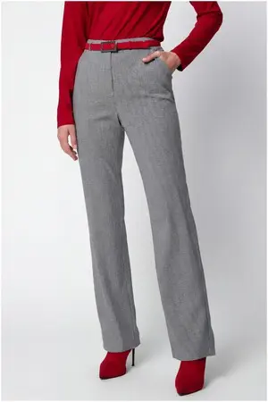 LUNA FASHION HOUSE Elena Houndstooth Tailored Pants