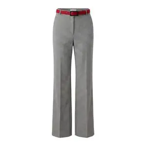 LUNA FASHION HOUSE Elena Houndstooth Tailored Pants - Grey/black