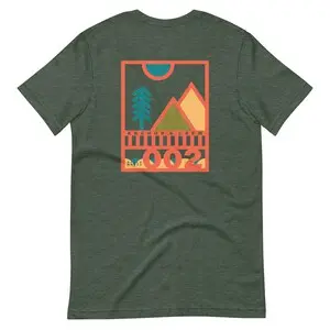 ANCHOR & CREW Forest Two Field Notes Organic Cotton T-shirt - Green