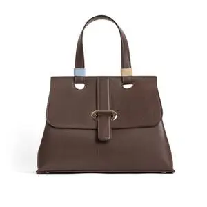 HESTER VAN EEGHEN Barnina Cacao Leather Handbag