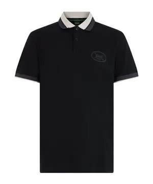 Hugo Boss Collared Short-sleeved Polo Shirt - Black