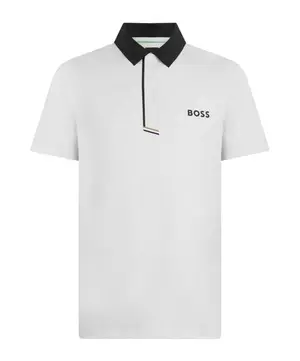 Hugo Boss Collared Short-sleeved Polo Shirt - White