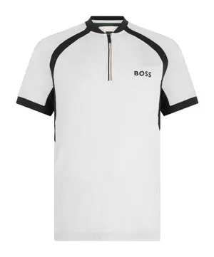 Hugo Boss Half-zip Panelled Polo Shirt