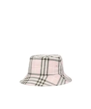 Burberry Check Bucket Hat - Pink