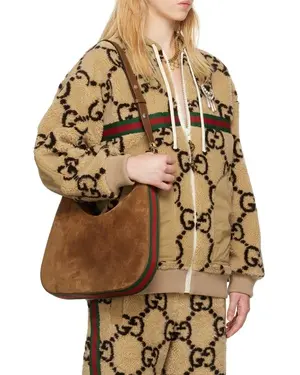 Gucci Maxi Gg Fleece Jacket