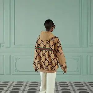 Gucci Maxi Gg Fleece Jacket