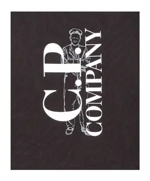 C.P. COMPANY Logo Printed Crewneck T-shirt