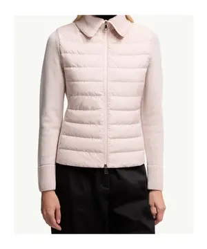 Moncler Padded Zip-up Wool Cardigan