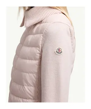 Moncler Padded Zip-up Wool Cardigan