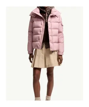 Moncler Maya 70 Hooded Short Puffer Jacket - Pink