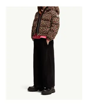 Moncler Nirea Floral Print Down Jacket - Black