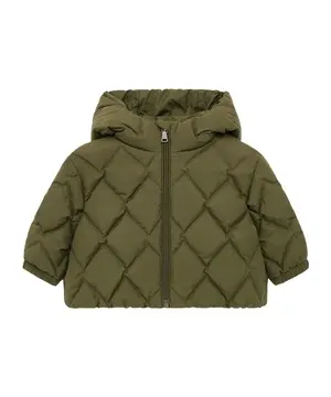 Moncler Ava Hooded Diamond-quilted Down Jacket