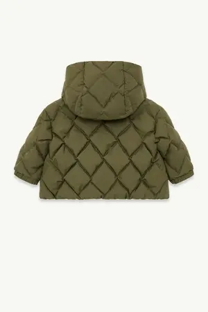 Moncler Ava Hooded Diamond-quilted Down Jacket