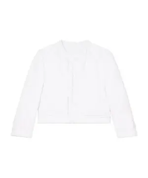 Celine Jacket In Flower Quilting - White