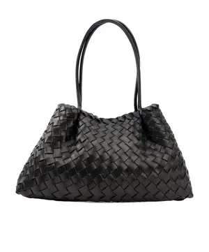ELLEME PARIS Dimple Tote Medium Woven Leather