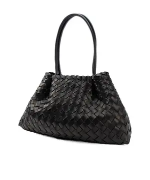 ELLEME PARIS Dimple Tote Medium Woven Leather