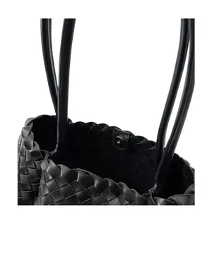ELLEME PARIS Dimple Tote Medium Woven Leather
