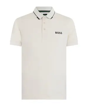 Hugo Boss Collared Short-sleeved Polo Shirt - White