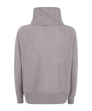 D.exterior High-neck Knit Sweater