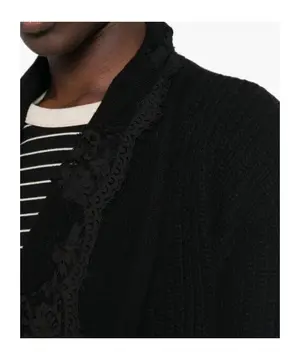 ERMANNO FIRENZE Lace-trim Cardigan