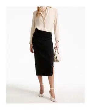 Marella Long Sleeve Button-down Shirt With Embellished Collar - Pink