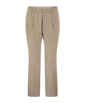 Herno Elastic-waist Casual Trousers - Beige