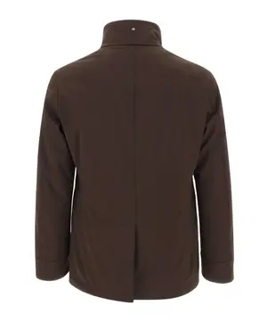 MONTECORE Quilted Bib Double-breasted Coat