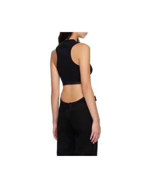 JEAN PAUL GAULTIER Sleeveless Logo Print Vest
