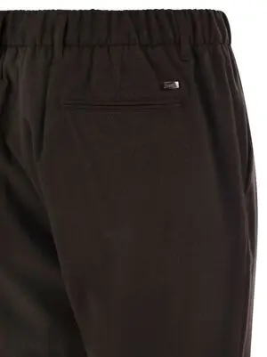 Herno Elastic-waist Casual Trousers