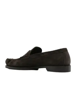 HENDERSON BARACCO Sonia Penny-strap Loafers - Dark Brown