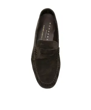 HENDERSON BARACCO Sonia Penny-strap Loafers - Dark Brown