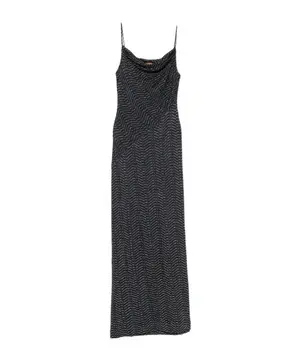 Missoni Zigzag-knit Cowl-neck Maxi Dress