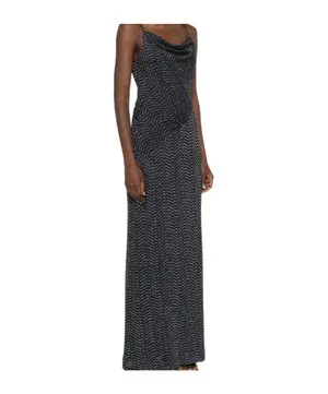 Missoni Zigzag-knit Cowl-neck Maxi Dress