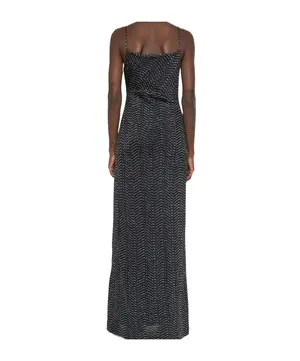Missoni Zigzag-knit Cowl-neck Maxi Dress