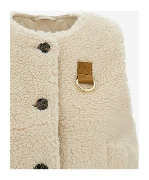 Barbour Bowes Fleece Gilet - Off White
