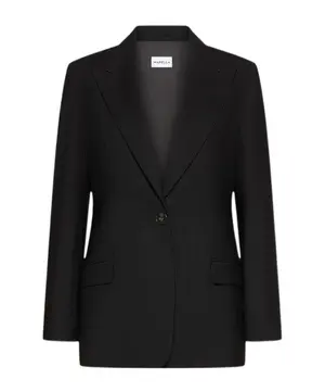 Marella Single-breasted Blazer With Notched Lapel And Flap Pockets