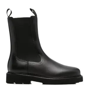 HENDERSON BARACCO Round-toe Short Boots - Black