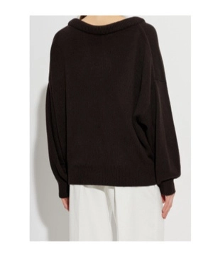 LISA YANG Doria Scoop-neck Knitted Sweater