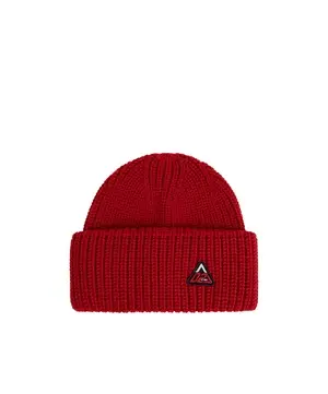 Dsquared2 Ribbed Beanie With Logo Detail - Red