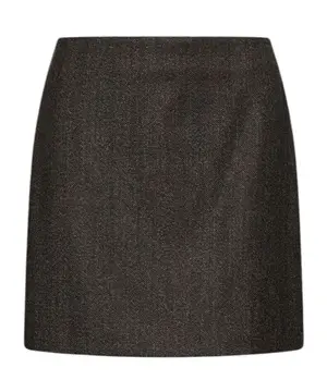 Marella Straight-cut Wool Blend Skirt