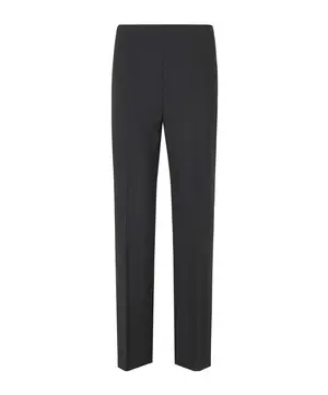 Alberta Ferretti Creased Straight-leg Trousers
