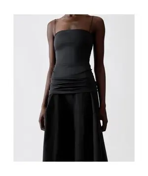 Jacquemus Spaghetti Strap Spliced Dress