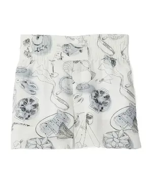 Jacquemus High-waisted Graphic Print Shorts