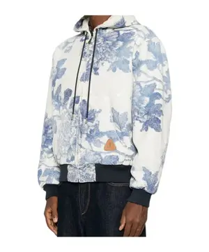 R13 Printed Drawstring Casual Jacket