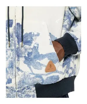 R13 Printed Drawstring Casual Jacket